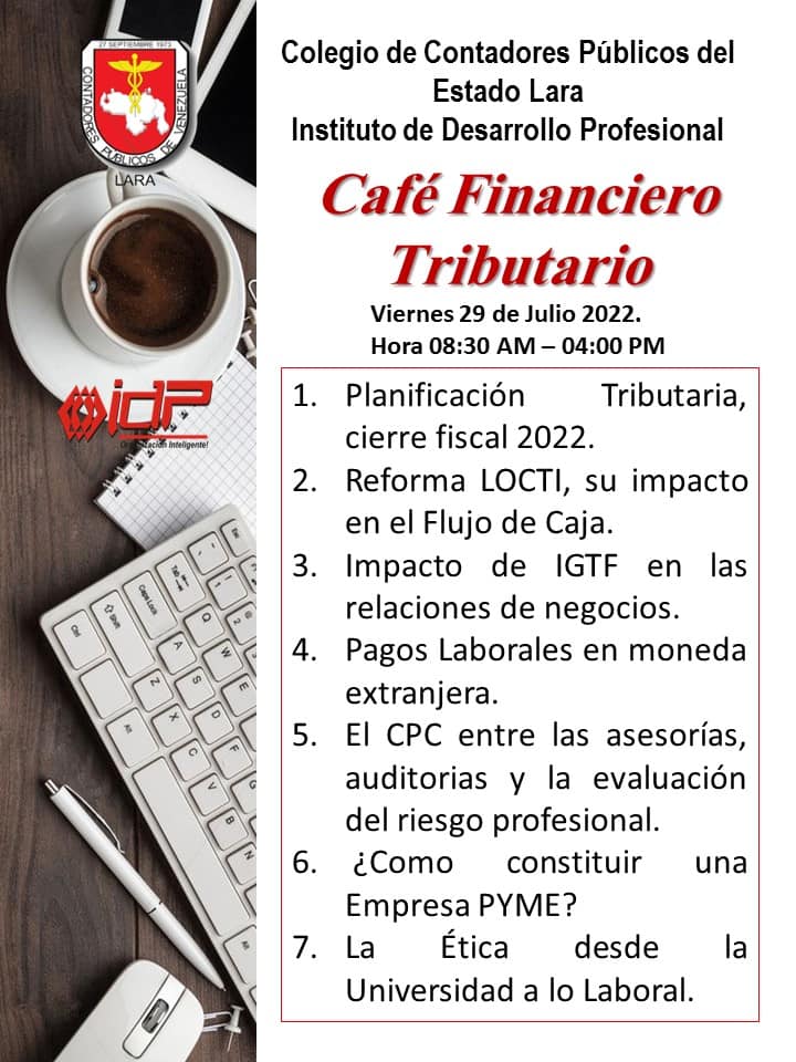 Café Financiero – Colegio de Contadores del Estado Lara